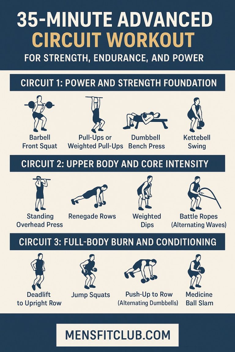 35-Minute Advanced Circuit Workout for Strength & Endurance - Men's Fit ...