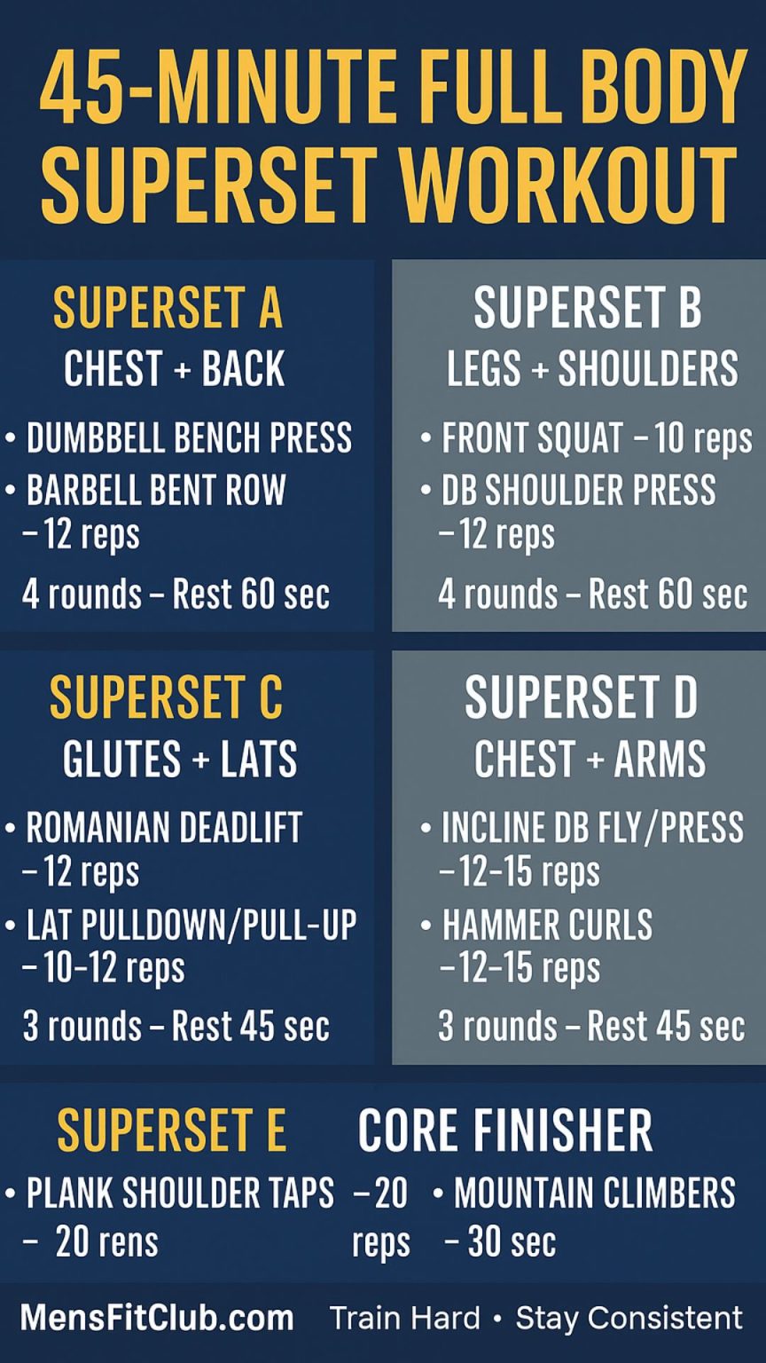 The Best Home Workout Routine For Men - Men's Fit Club