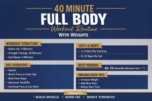 40 Minute Full Body Workout Routine With Weights - Men's Fit Club