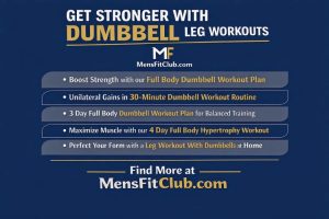 Compound Leg Workouts with Dumbbells for Mass and Strength - Men's Fit Club